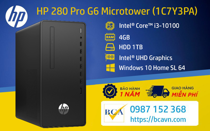 BCA Phân Phối Máy Bộ HP 280 Pro G6 Microtower Tại Tỉnh Lạng Sơn ...