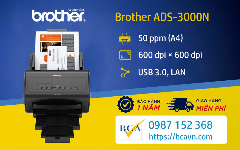 BCA Phân Phối Máy Scan Brother ADS-3000N Tại Tỉnh Nghệ An BCA VIỆT NAM ...