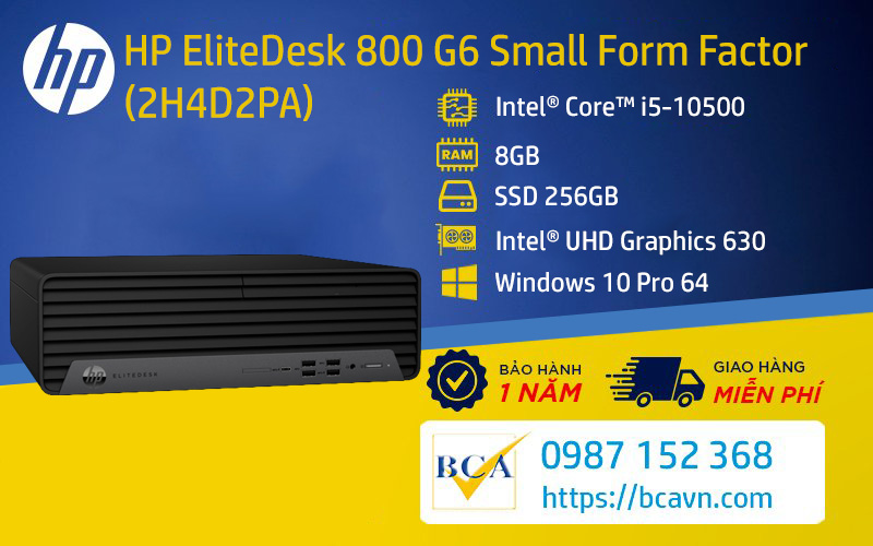 BCA phân phối máy tính để bàn chính hãng HP EliteDesk 800 G6 Small Form ...